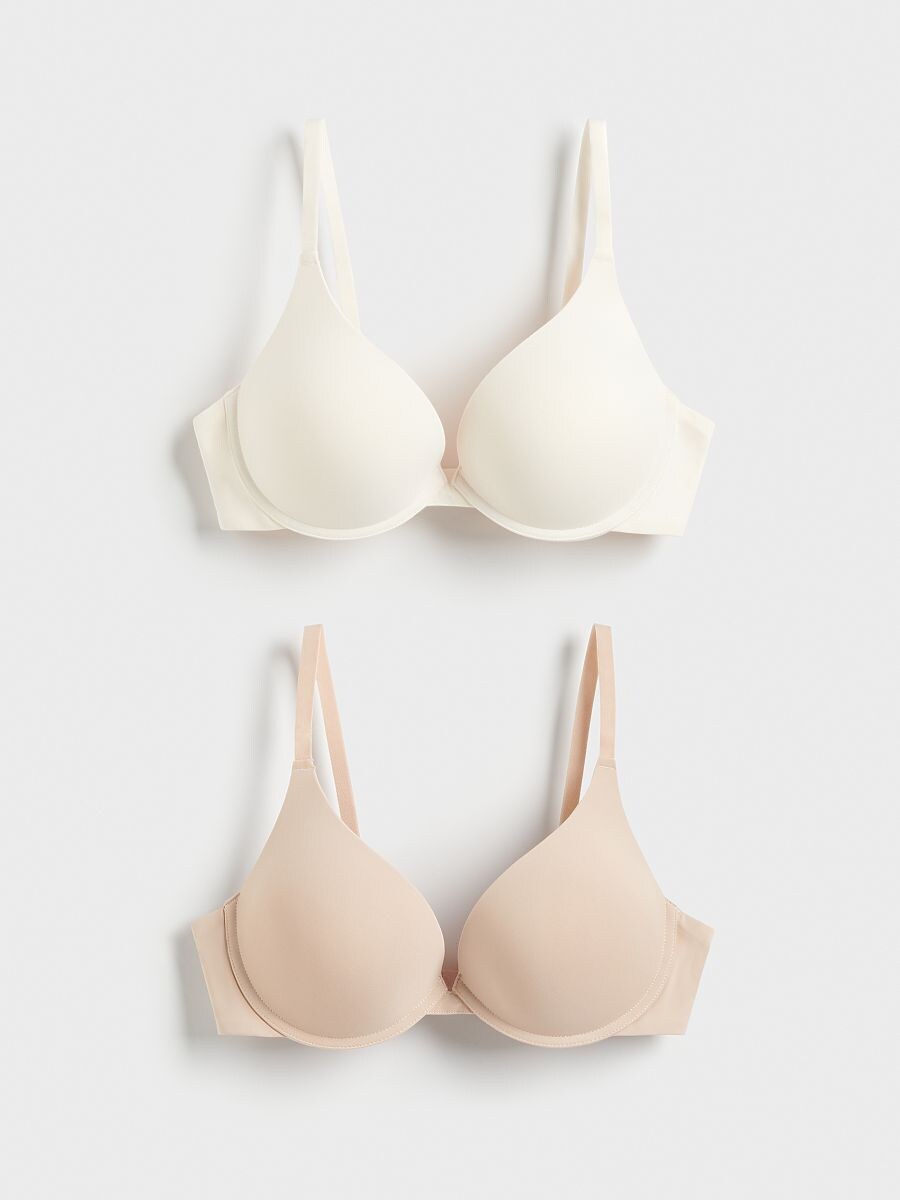 Biustonosz push up 2 pack Kolor złamana biel - RESERVED - 011CO-01X