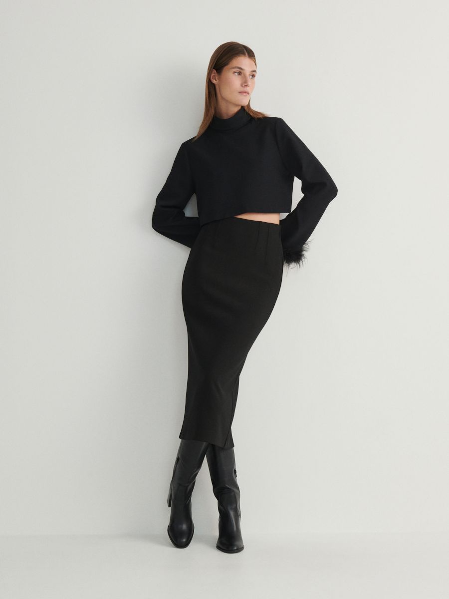 LADIES` SKIRT boja crno - RESERVED - 1394P-99X