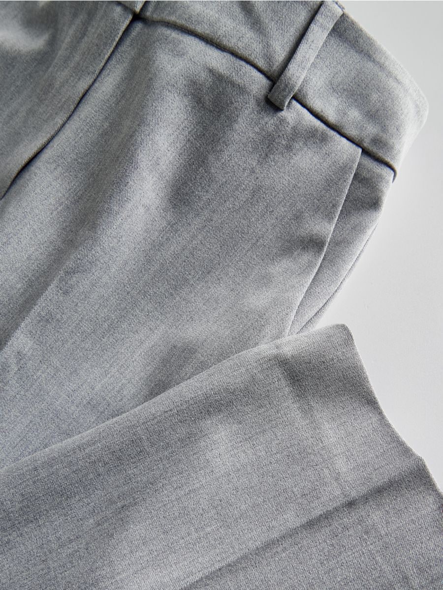 Cigarette trousers with viscose blend