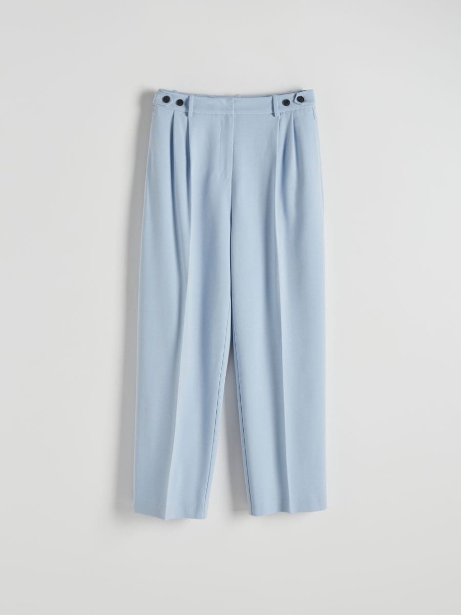 Light blue cigarette trousers store