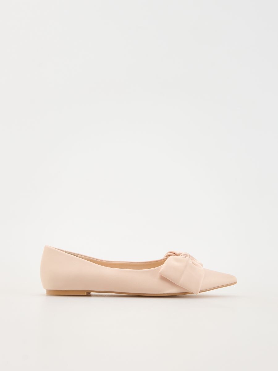 Baletanke s mašnom boja nude - RESERVED - 629BR-02X