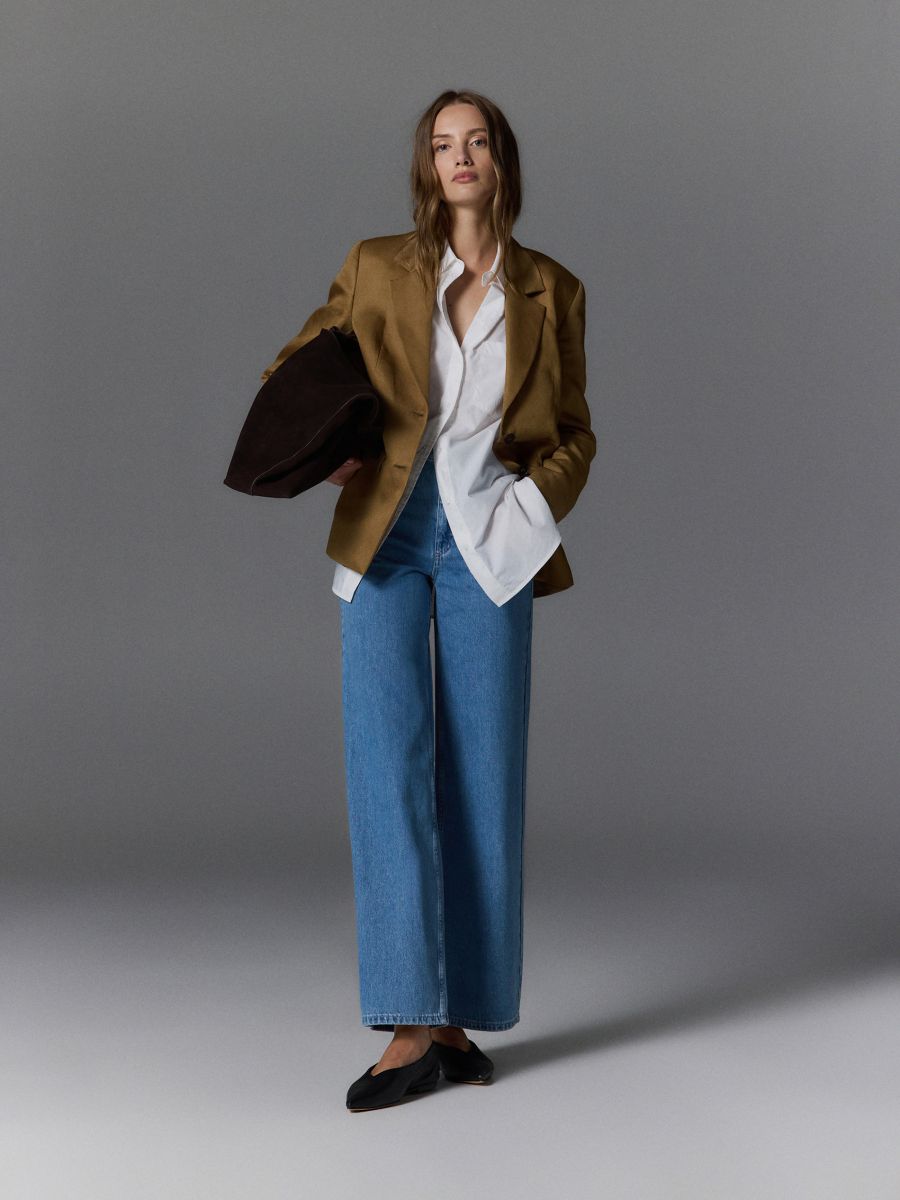 Jeans im Wide-leg-Fit Farbe blau - RESERVED - 827AX-50J