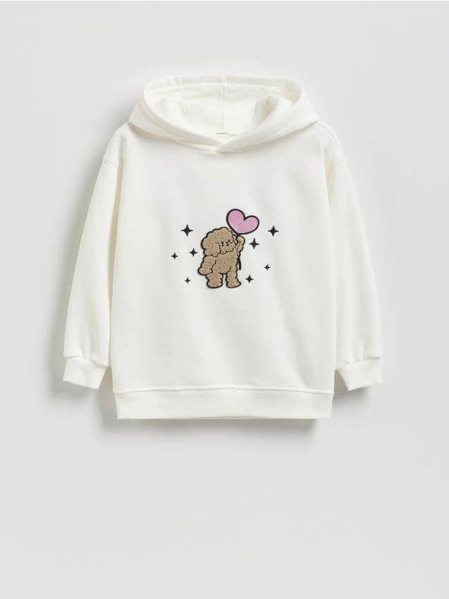 GIRLS` JOGGING TOP Color cream - RESERVED - 260FA-01X