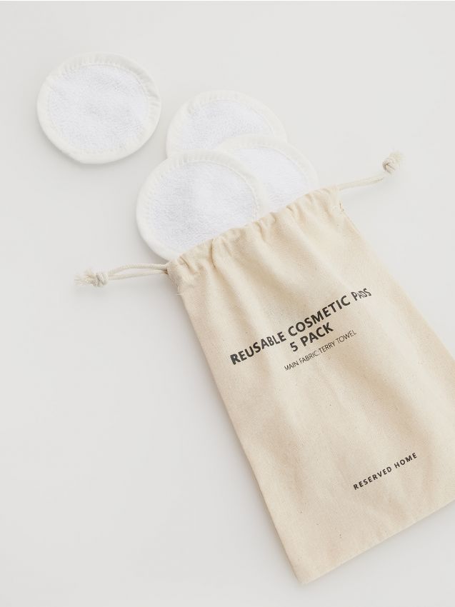 REUSABLE COSMETIC PADS FÄRG BEIGE - RESERVED - 3085V-08X