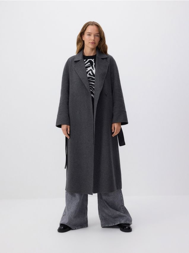 LADIES` COAT Color dark grey - RESERVED - 4123T-90X