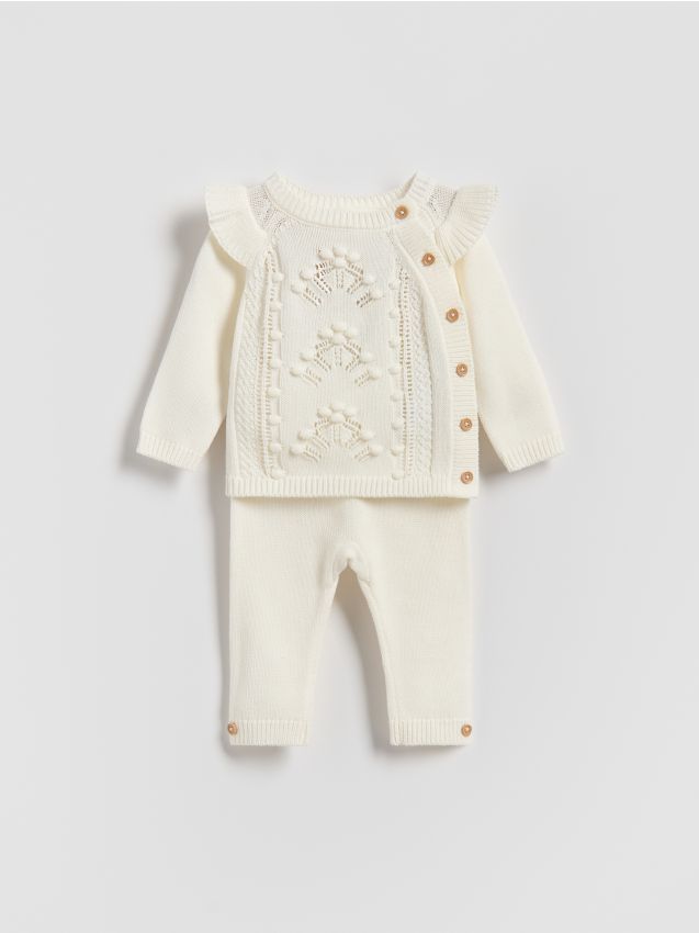 Conjunto em jersey Cor creme - RESERVED - 523GT-01X