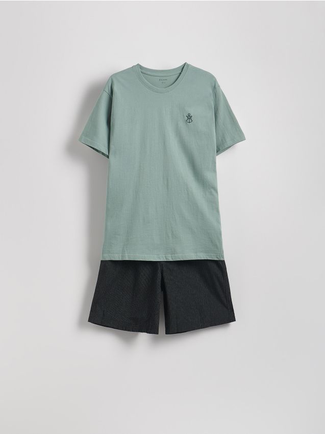 Two piece pyjama set Color pale green - RESERVED - 720CS-07X