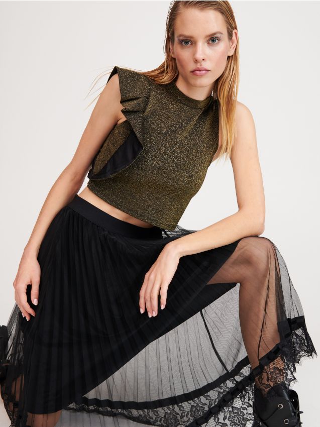 LADIES` SKIRT Color black - RESERVED - XM032-99X